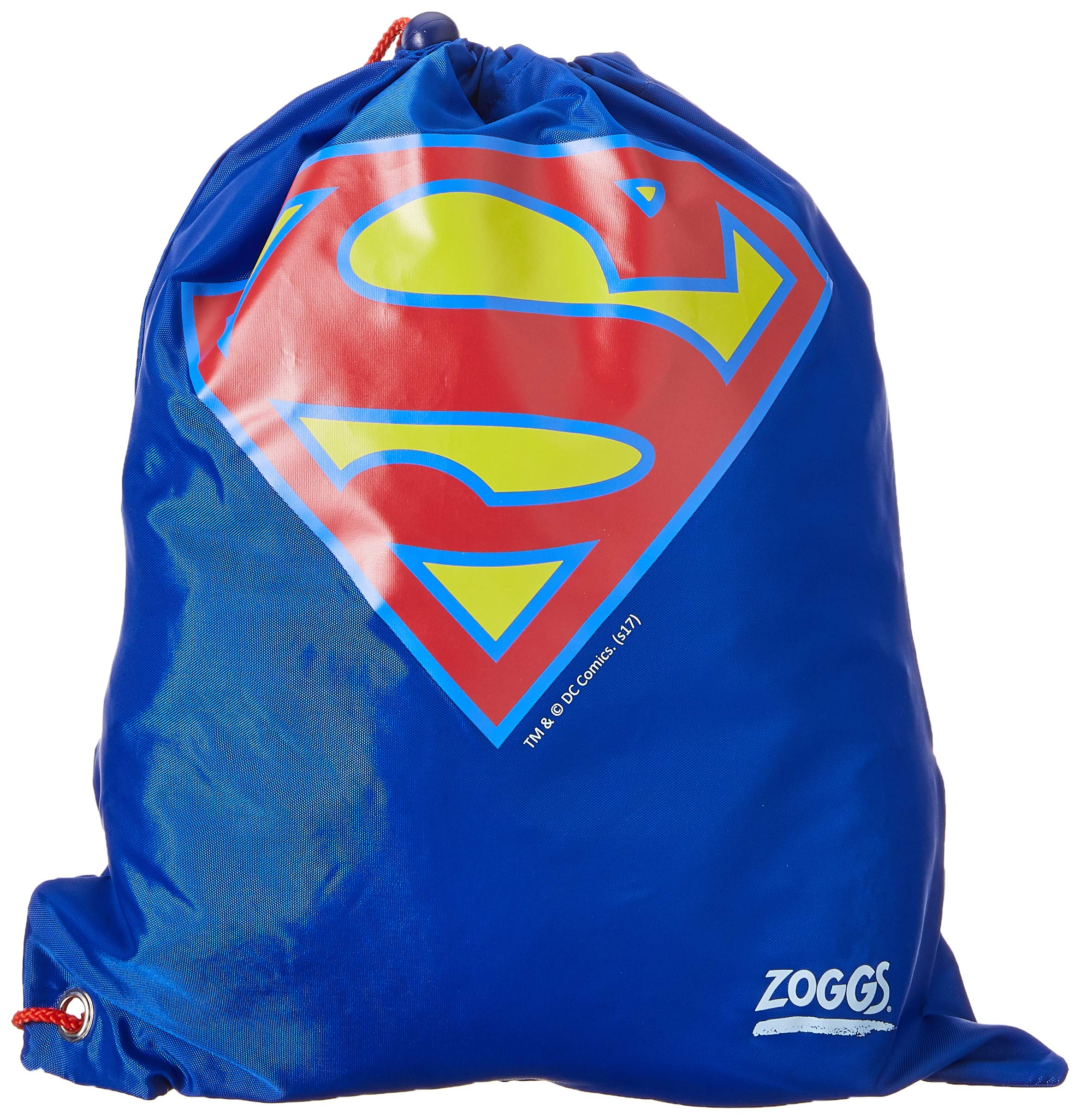 Zoggs Kids DC Super Heroes Superman Junior Swimming Rucksack - Blue/Yellow/Red, 3 Years+