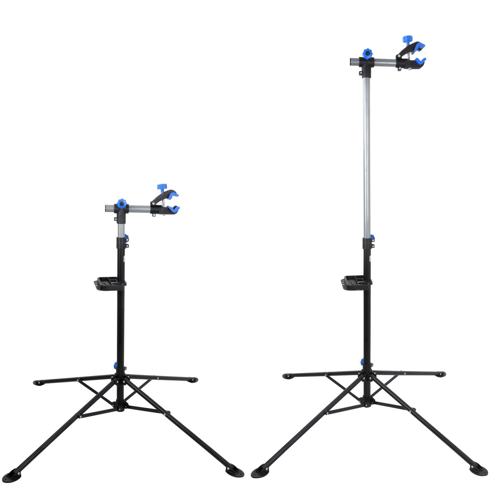 ZenStyle Pro Mechanic Bicycle Repair Workshop Stand Maintenance Rack with Tool Tray Extensible Bike Repair Stand