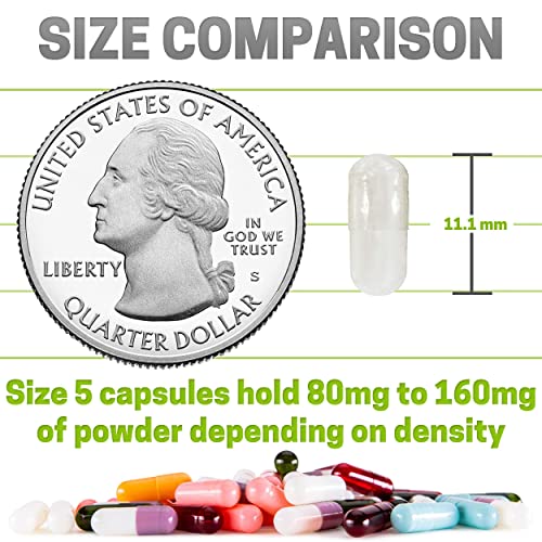 XPRS Nutra Size 5 Empty Capsules - 100 Count Very Small Empty Gelatin Capsules - Empty Pill Capsules - DIY Capsule Filling - Fillable Pill Capsules Empty Gel Caps (Multi Color)
