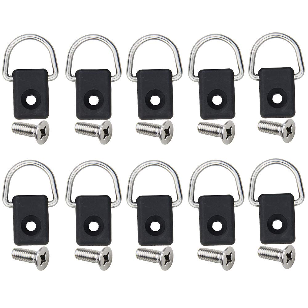 UP100 10PCS D Ring for Kayak Boat Canoe Fitting Stainless Steel