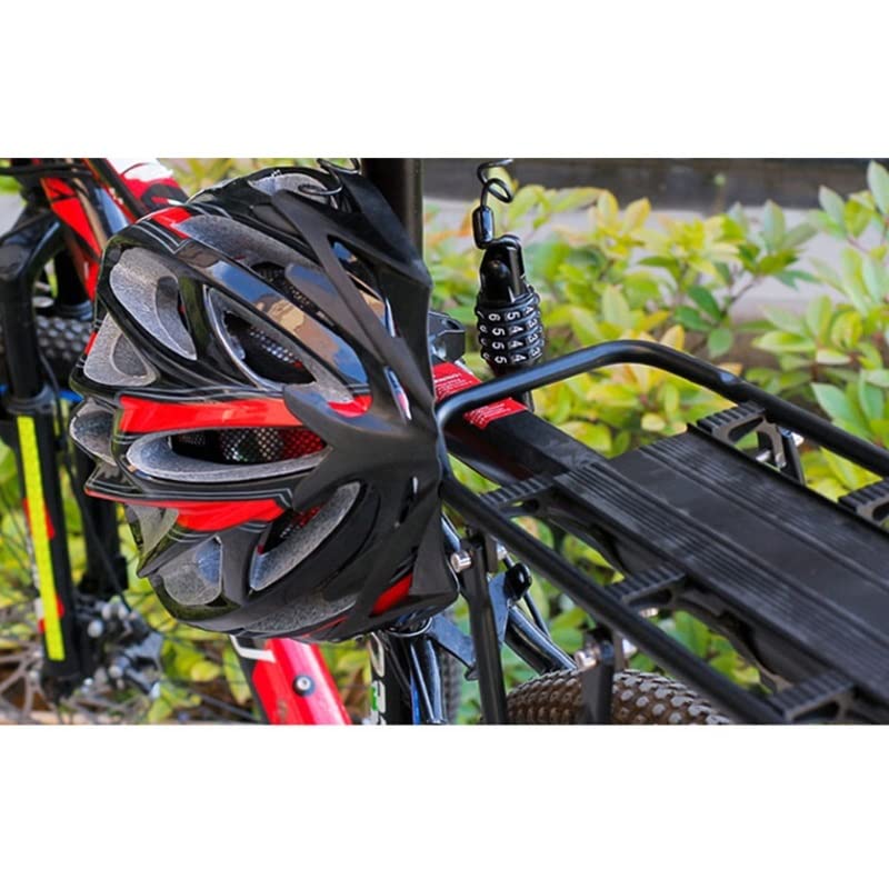 ZHAOLEI Portable Motorcycle Helmet Lock & Cable Resettable 4 Digit Bike Spring Combination Lock Travel Padlock Mini Bicycle Lock