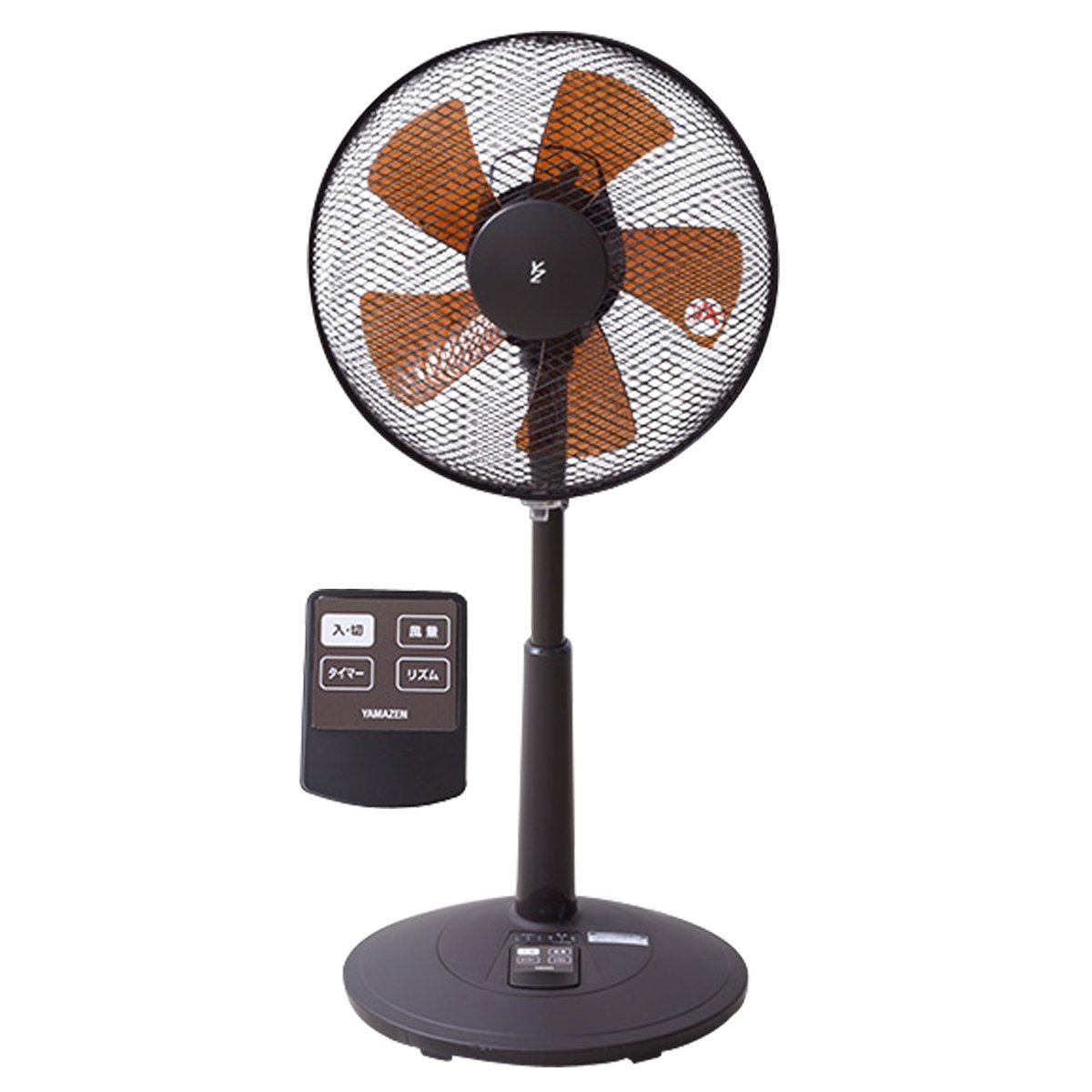 Yamazen 30cm living electric fan (remote control) (air volume three stages) with timer Brown YLR-C30 (BR)
