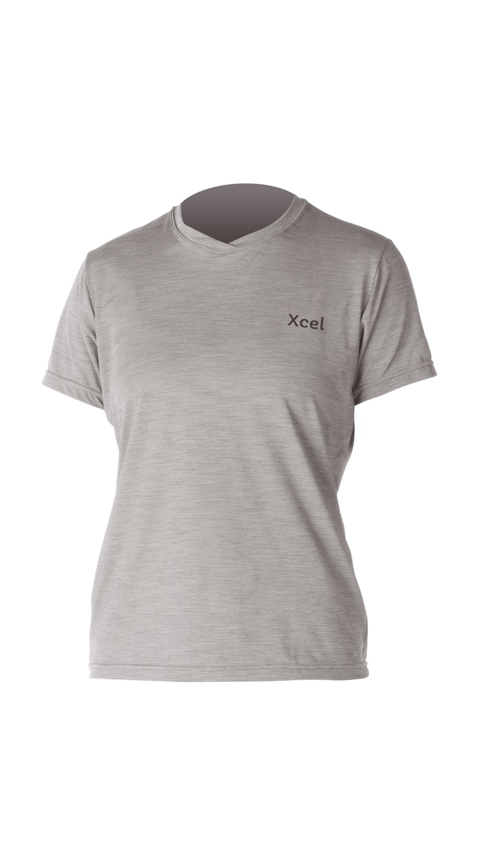 Xcel Amber Short Sleeve Rash Guard, Heather Alloy, Medium