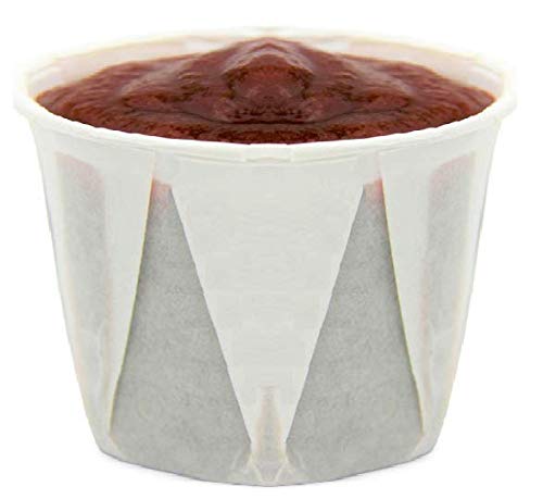 Vakly Disposable Paper Souffle Medicine Cups 3/4 oz [Pack of 250] – (0.75 Ounce) Small Cups for Medication Distribution, Pills, Tasting, Condiments, Food and Dessert Serving