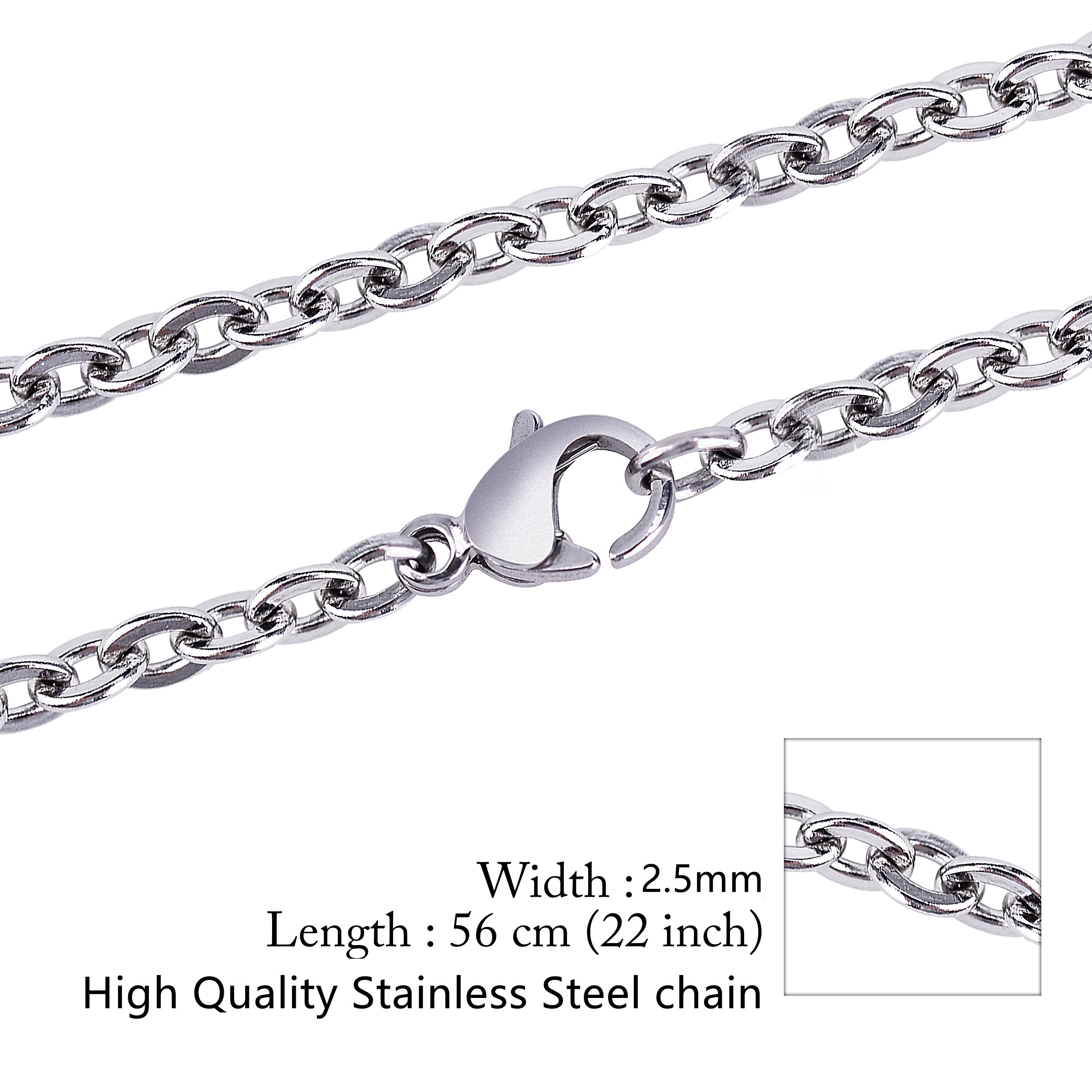 Valyria Stainless Steel Cylinder Memorial Jewelry Capsule Medicine Pill Pendant Necklace