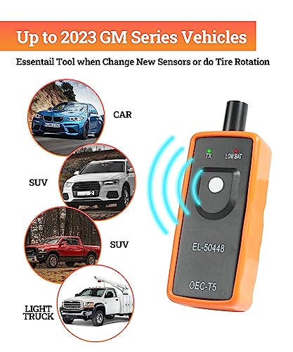 Zlirfy Universal TPMS Relearn Tool,System Programming Training,OEC-T5 Tire Pressure Monitor System Activation Tool,Automotive Tire Sensor Reset Tool,EL-50448 TPMS Reset Tool