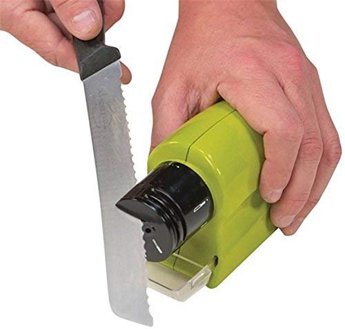 Whitecloud Electric Knife sharpner Motorized Sharpening Swifty Knives Power Sharpener Precision Scissors Sharp Tool Home Kitchen Electric Grind Machine Electric Knife Sharpener (Steel) 278-63