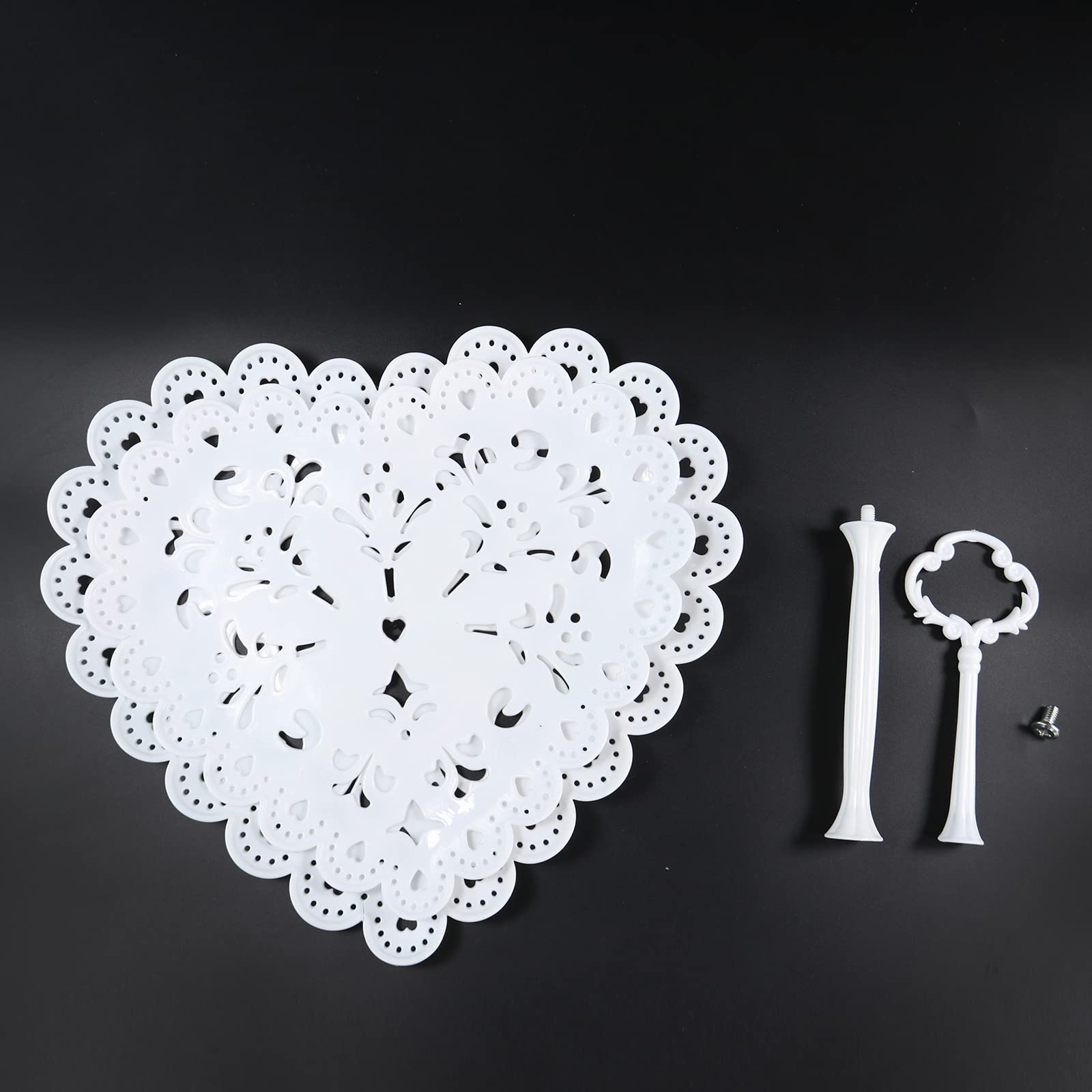 ZOAJU 6Pcs Party Cupcake Cake Stand, Plastic Dessert Trays Stand Set for Wedding Birthday Party Baby Shower Home Decor