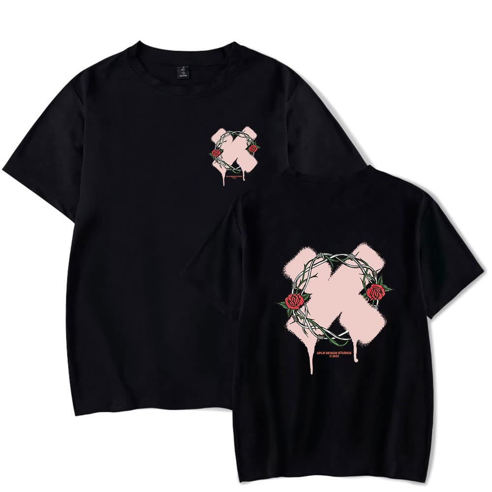 XPLR Thorn T-Shirt Merch Men Short Sleeve Women Funny Tee Unisex Harajuku Tops (Black,M)