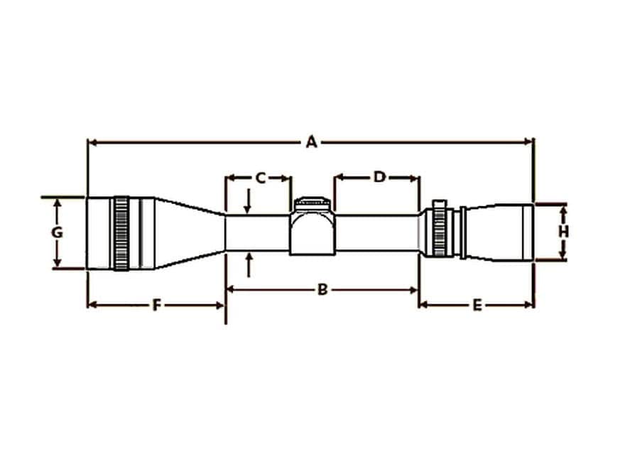 Vantage Riflescope 3-9X50, 1", Mil Dot (Wire)