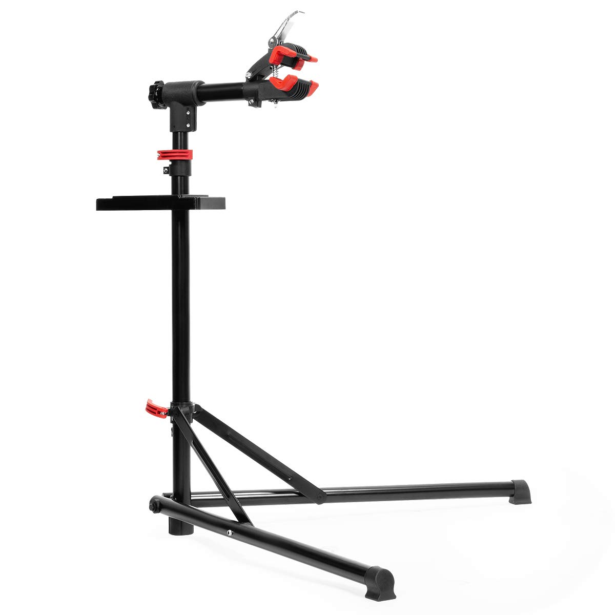 XtremepowerUS Bike Repair Stand Foldable Bicycle Repair Rack Mechanic Road Bikes Mountain Bikes Workstand Height Adjustable