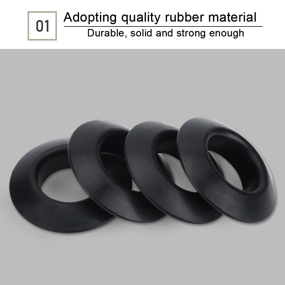 Vbestlife Kayak Paddle Drip Ring Durable Universal Rubber Drip Rings Compatible with Kayak Canoe Rafting Paddles Shaft Black 8Pcs