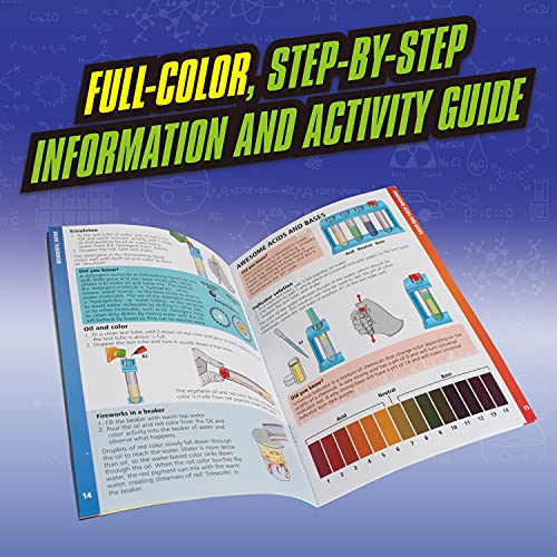 WILD! Science Test Tube Chemistry Lab - 50+ Fun Experiments and Reactions - Science Kits for Kids Age 8-12 - STEM Projects - Chemistry Set