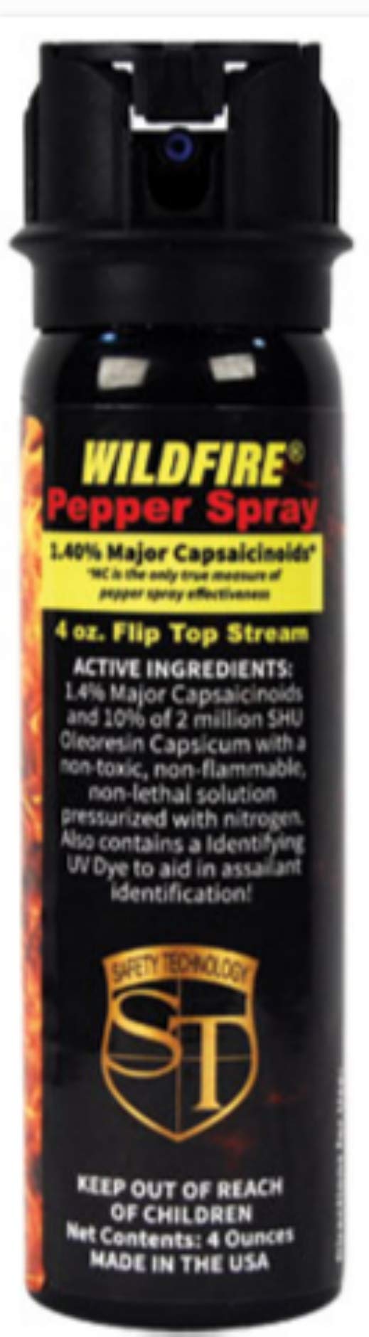 Wildfire 1.4% MC 4 oz pepper spray flip top