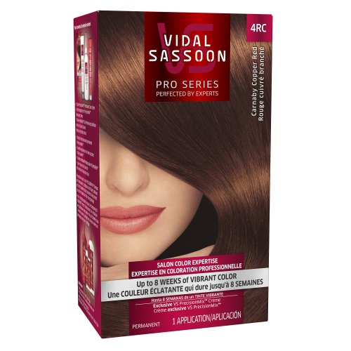 Vidal Sassoon Pro Series Hair Color, 4RC Dark Copper Red, 1 Kit