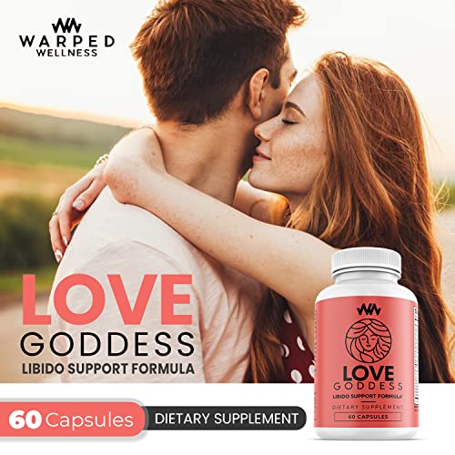 Womens Supplement That Boosts Libido | Enhance Intimacy, Passion and Desire | Miura Puama for Female Specific Arousal | Love Goddess | Vitamin | Warped Wellness