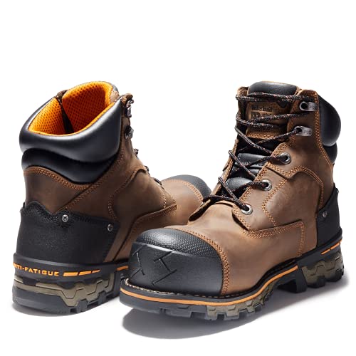 Timberland PRO Men's Boondock 6 Inch Composite Safety Toe Waterproof Industrial Work Boot, Brown, 10.5 Wide