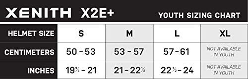 Xenith Youth X2E+ Matte Black Football Helmet w/Black XRS21X Facemask & Black Chinstrap - Medium