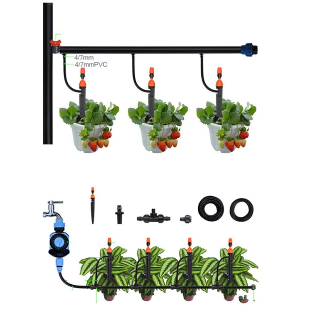 Yardwe 10PCS Drip Emitters Drip Irrigation System Mister Nozzle Sprinkler Patio Plant Watering Water Flow Drip Irrigation System for Watering System