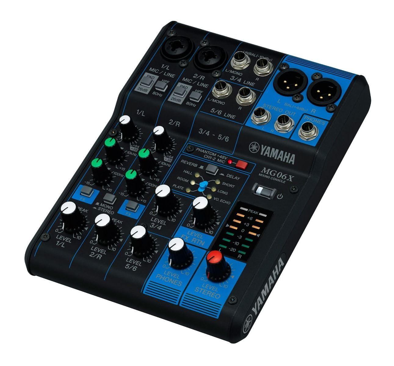 YAMAHA MG06X 6-Input Compact Stereo Mixer with Effects