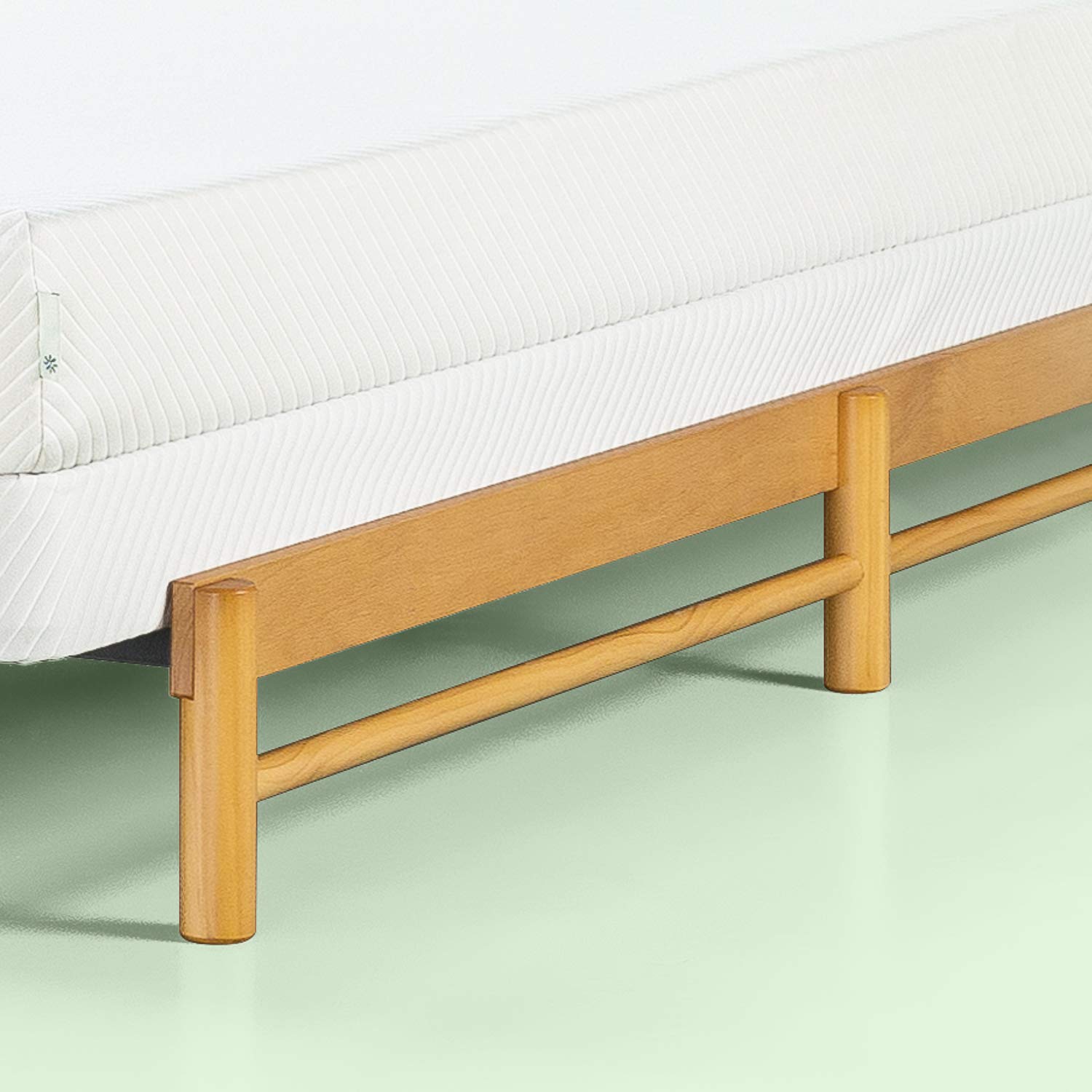 Zinus Newport Adjustable Wood Compack Bed Frame, Full to King