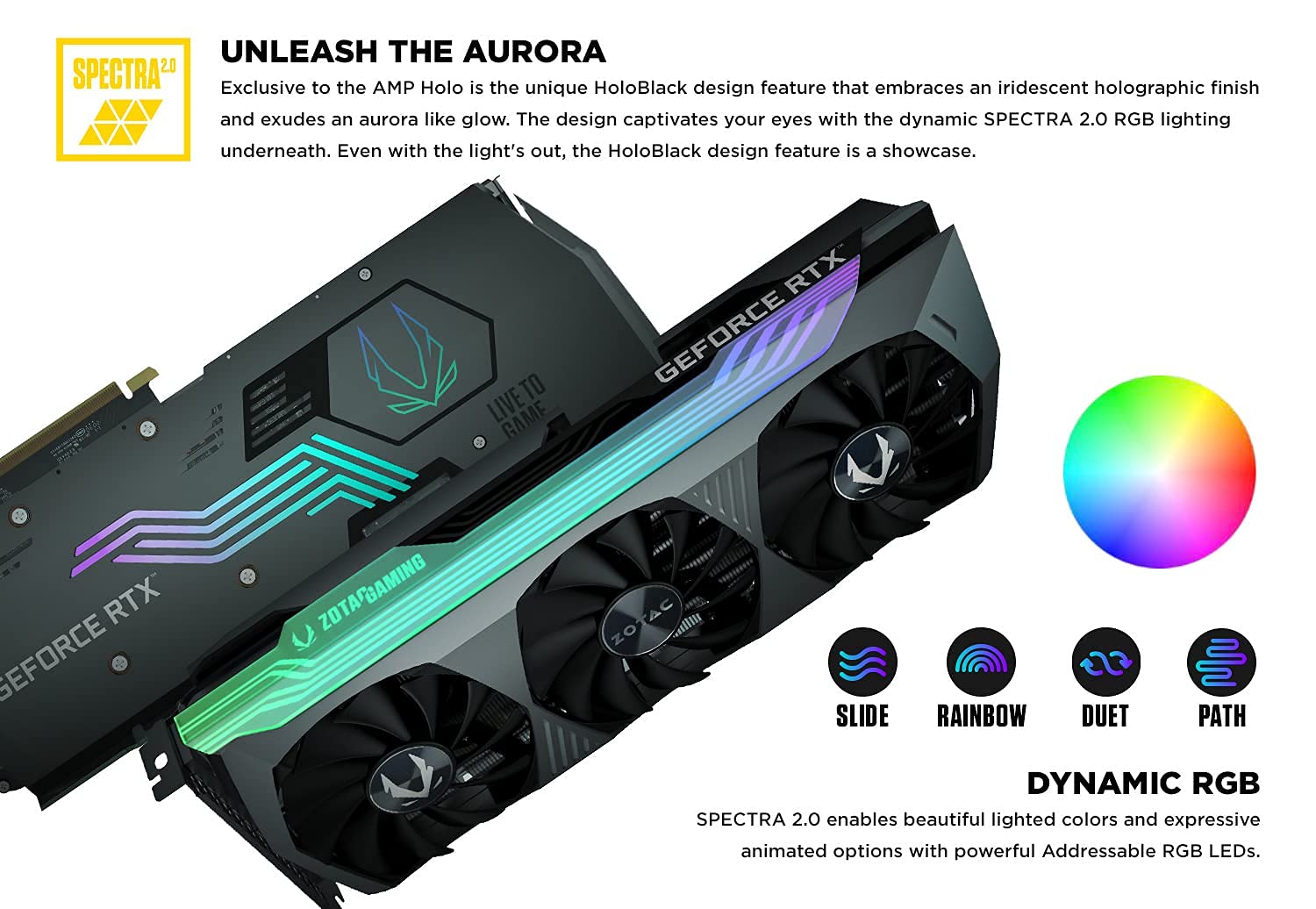 ZOTAC Gaming GeForce RTX 3080 Ti AMP Holo 12GB GDDR6X 384-bit 19 Gbps PCIE 4.0 Gaming Graphics Card, HoloBlack, IceStorm 2.0 Advanced Cooling, Spectra 2.0 RGB Lighting, ZT-A30810F-10P (Renewed)