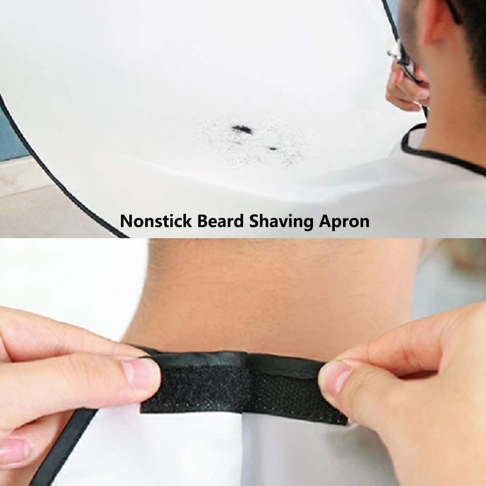 Yomitek Beard Apron Cape for Men Shaving and Trimming with Suction Cups Adjustable Neck Straps Beard Apron for Dad Father Husband Boyfriend Brother Gift