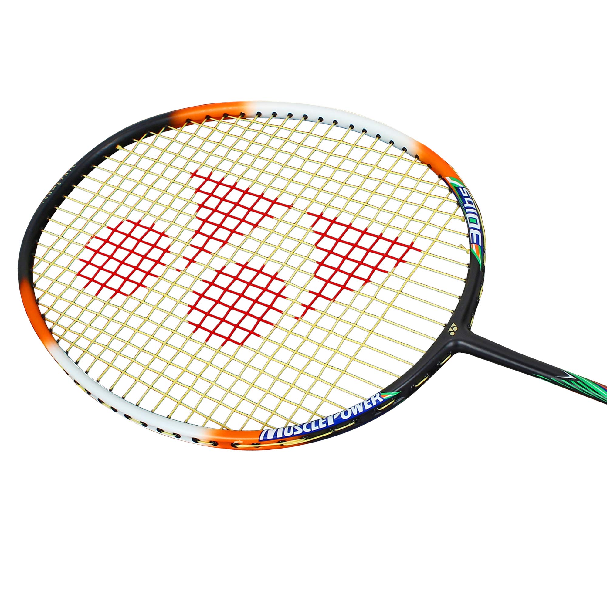 Yonex Muscle Power 22 LT Badminton Racquet (Orange, Aluminum, G4 - 84g, 30 lbs Tension)