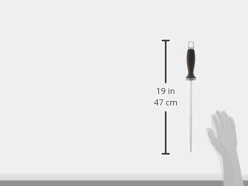 ZWILLING Accessories Sharpening Steel, 12-inch, Black/Stainless Steel