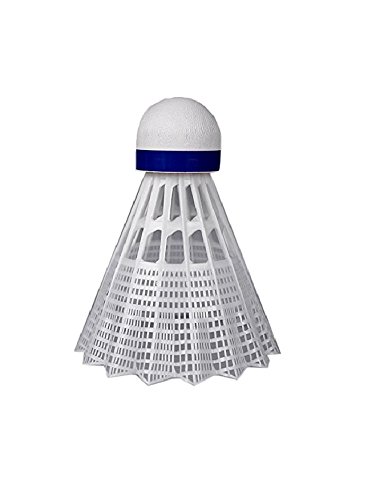 YONEX Mavis 350 Medium Speed Badminton Ball (Pack of 6) - White/Blue, One Size