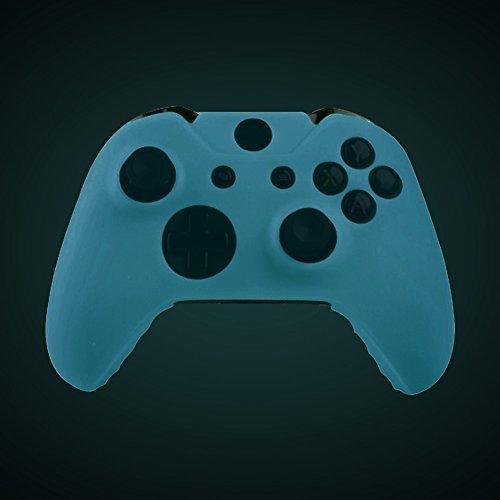 YTTL®3 Pack Glow in Dark Silicone Gel Rubber Grip Protective Case Skin Cover For Microsoft Xbox One Wireless Controller - Blue/ Green/ Pink