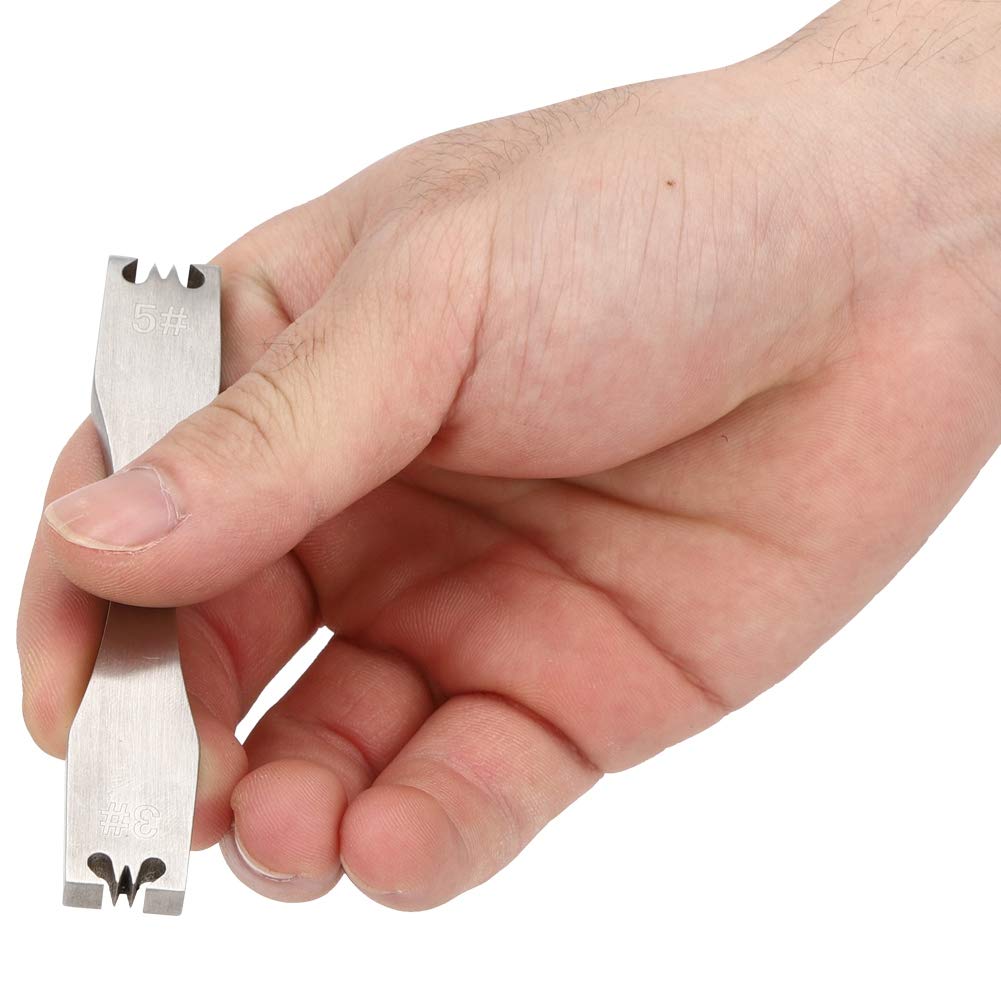 Zipper Gear Remover Leather Supplies Tools Craft Zipper Detooth Teeth Handmade Leather Goods Tool Pliers Leatherette Small Pliers Staple Removers (3#-5# Dual-Purpose Gear Remover)