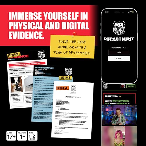 WHAT DO YOU MEME? Who Killed Mia — A Modern Murder Mystery Game True Crime Solving Games for Adults, Find Out who Killed Influencer Mia Star, for True Crime Fans