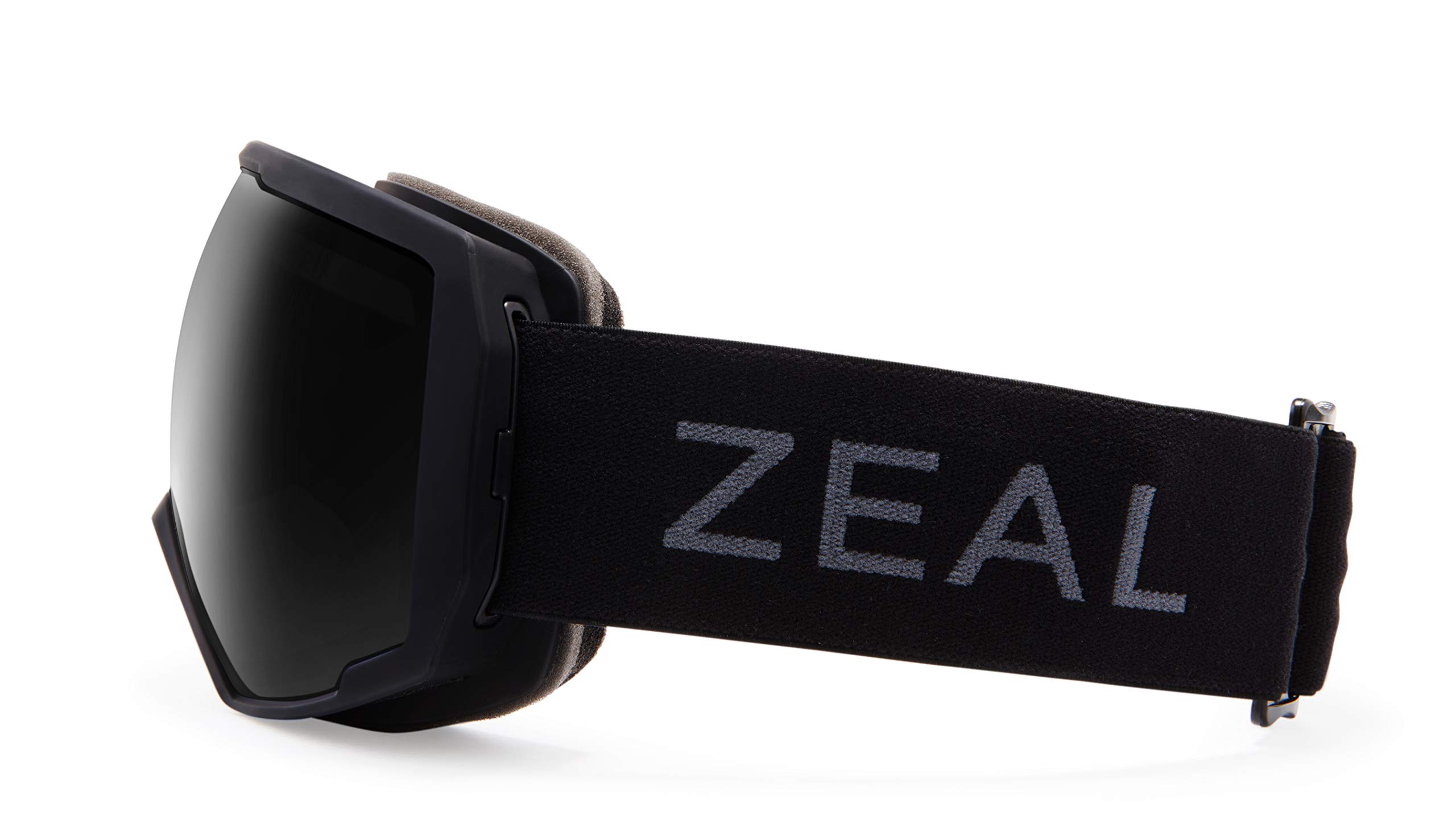 Zeal Optics Nomad - Full Frame Ski & Snowboard Goggles For Men & Women - Dark Night w/Optimum Dark Grey Lens