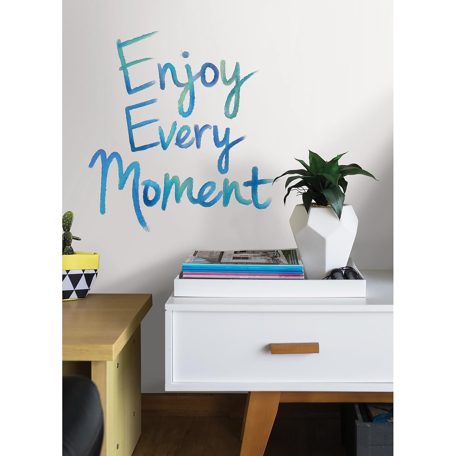 WallPops! WallPops Enjoy Every Moment Wall Quote 17.25 x 19.5 Blue (WPQ2134)