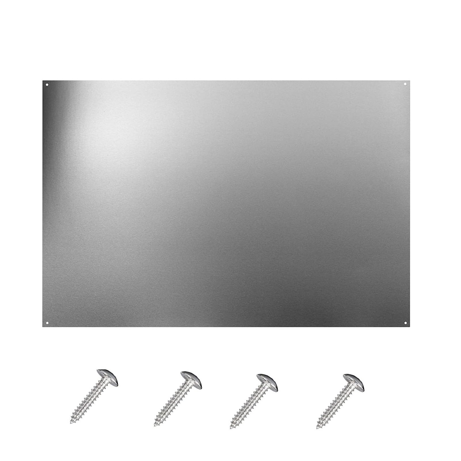 zsttion Stainless Steel Backsplash ,24 x 30Inch Range Hood Stove Backsplash for Kitchen Wall,Stainless Steel Sheet Four Pre Drilled Holes for Easy Installation (1)