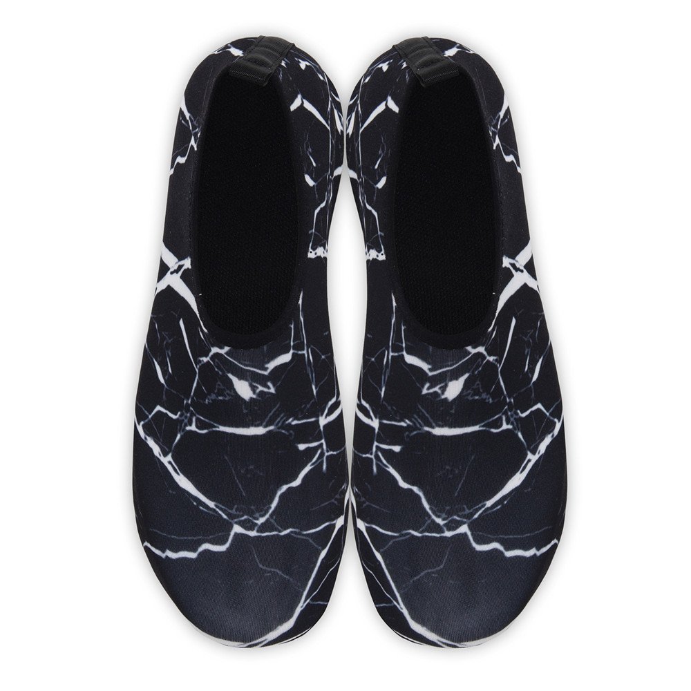 WateLves Water Shoes for Womens Mens Barefoot Quick-Dry Aqua Socks for Beach Swim Surf Yoga Exercise (Marble, 36/37)