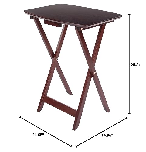 Winsome Wood Darlene, Walnut, 21.65 x 14.96 x 25.51