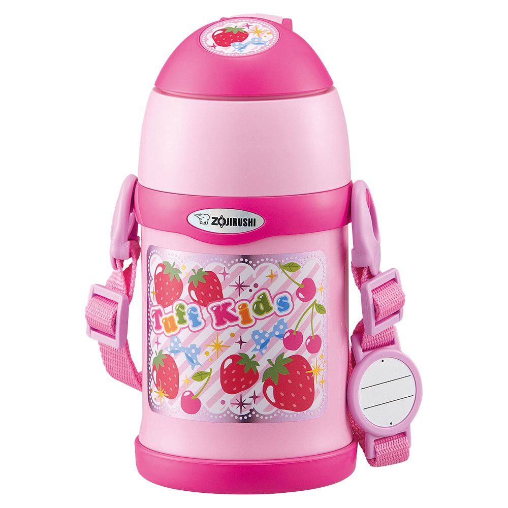 ZOJIRUSHI Canteen 2-Way Cup & Straw Stainless Steel Bottle 450ml Pink SC-ZT45-PA