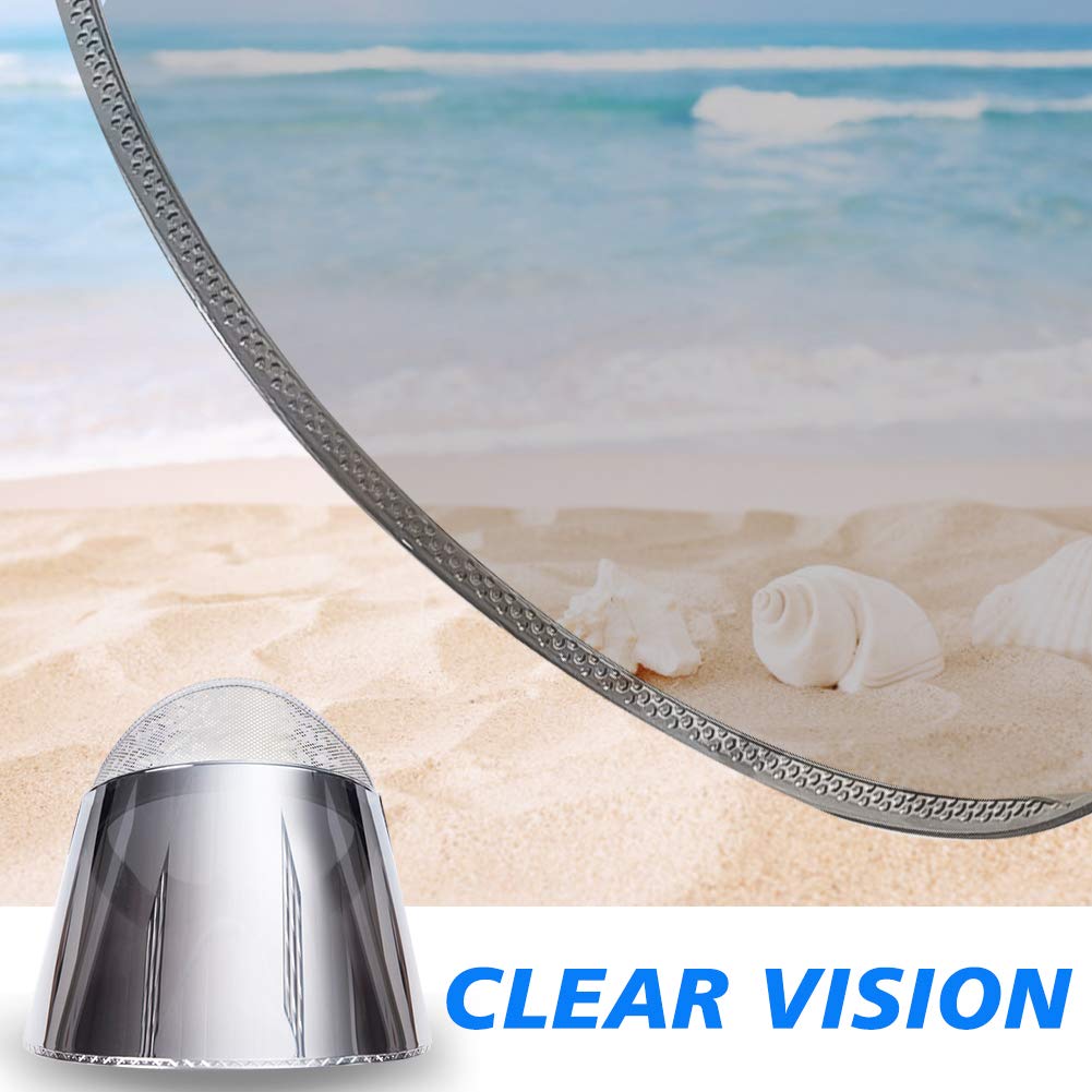 WAYCOM Sun Cap, Sun Visor Hat Silver&White - UV Protection Hat -Premium UPF 50+ Hat for Hiking, Golf, Tennis, Outdoors (White & Silver)