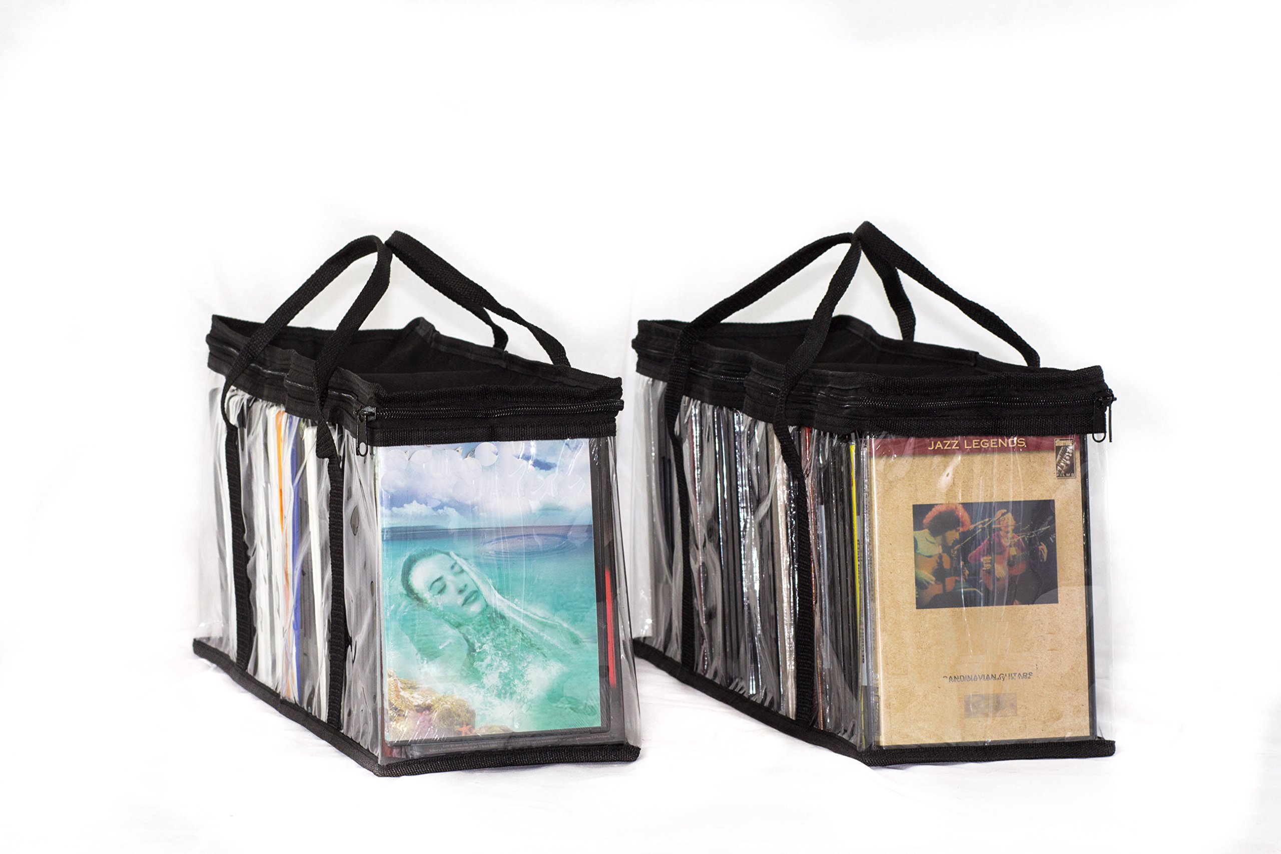 Zuitcase- Handy Portable DVD Storage Bags - Best 2-Pack DVD Media Storage Bags Hold up to 80 DVDs (40 Each Bag)