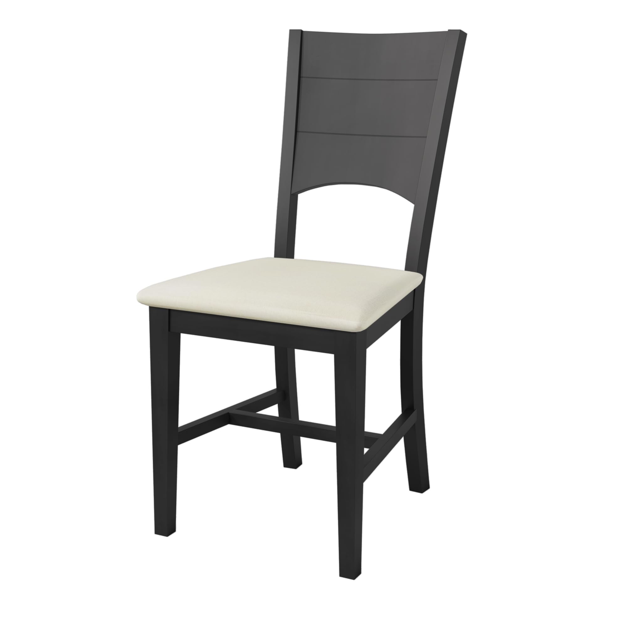 WOXYX Modern Style 6-Piece Wood Half Round Dining, Kitchen Tables-Set with Long Bench and 4 Chairs,Grey