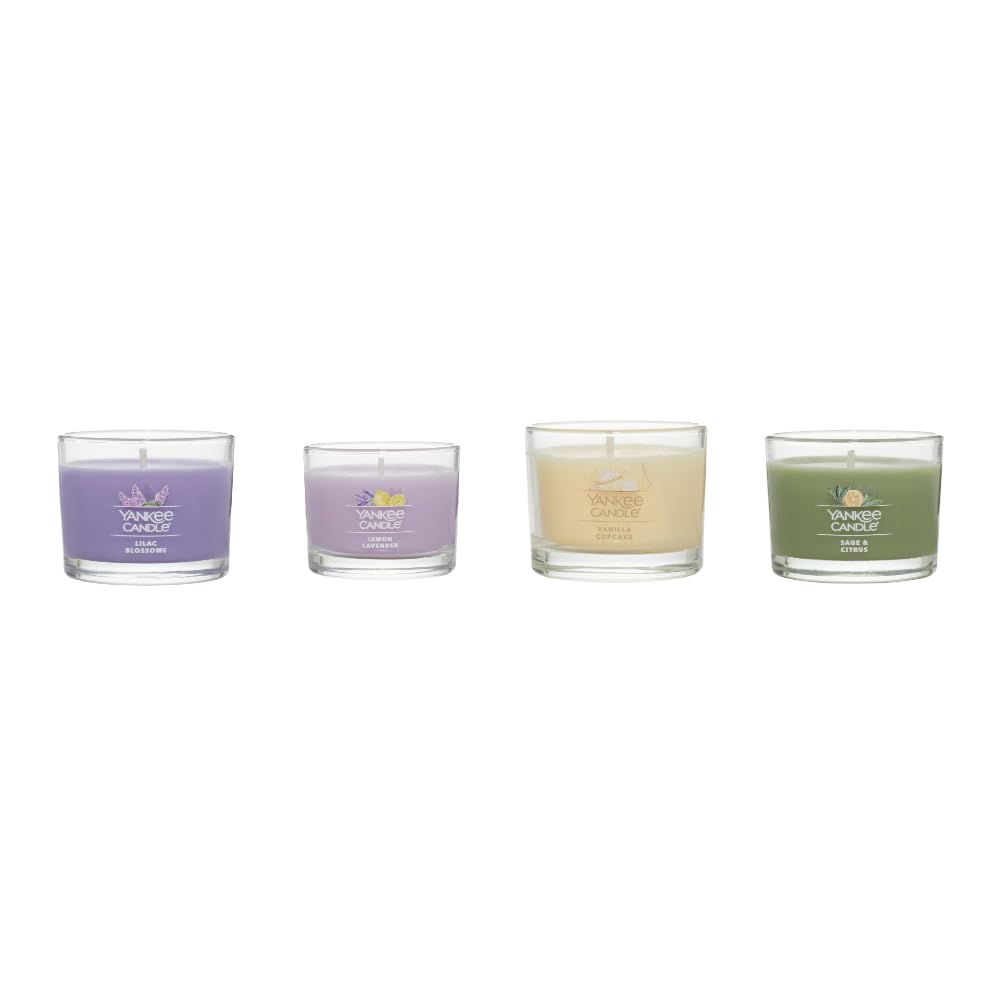 Yankee Candle Signature Votive Mini Candle Jar Christmas Celebration Bundle Pack, 12 Scent Variety, 1.3 OZ Each (Pack of 12)