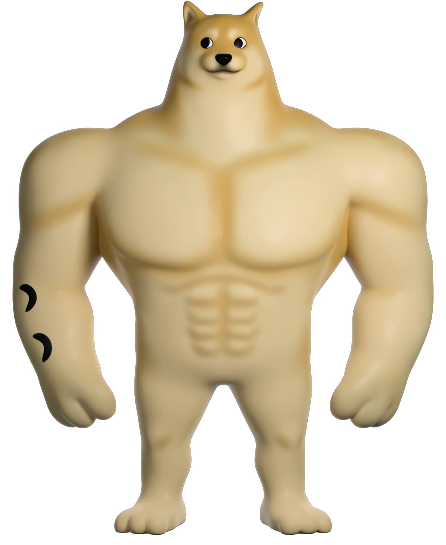 You Tooz Swole Doge 5' Tan Vinyl Figurine - Meme Collection