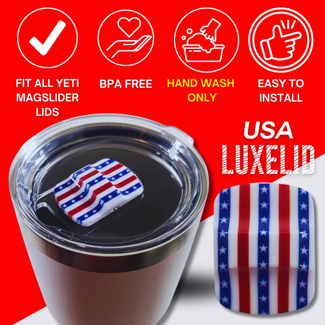 Yeti Magnetic Slider Replacement - Yeti Magslider replacement - Yeti lid magnet fits All Yeti Tumbler Magslider Lids - (USA)-BPA FREE/HAND WASH ONLY