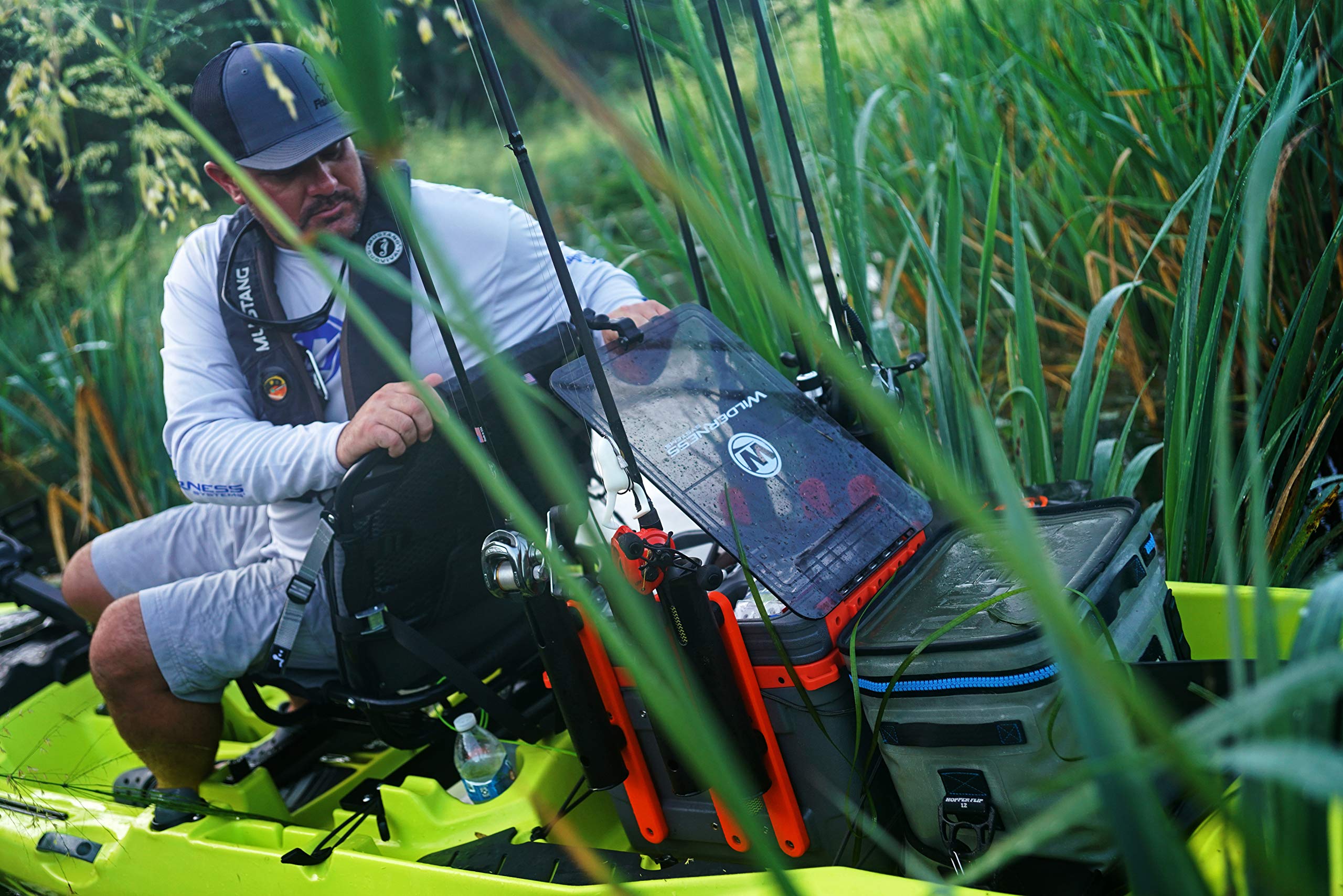 Wilderness Systems Kayak Crate - 4 Rod Holders - Kayak and Boat Tackle Storage - Fits Anglet Boats