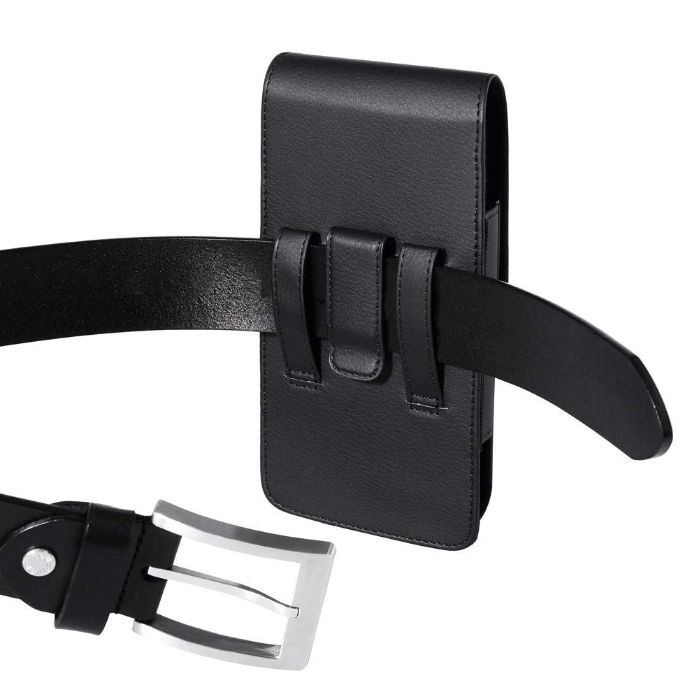 Yuzihan for iPhone X iPhone Xs Belt Holster Pouch Premium Leather Fit with Thick Defender Case/Protective Case/Hybrid Armor Case/Battery Case On