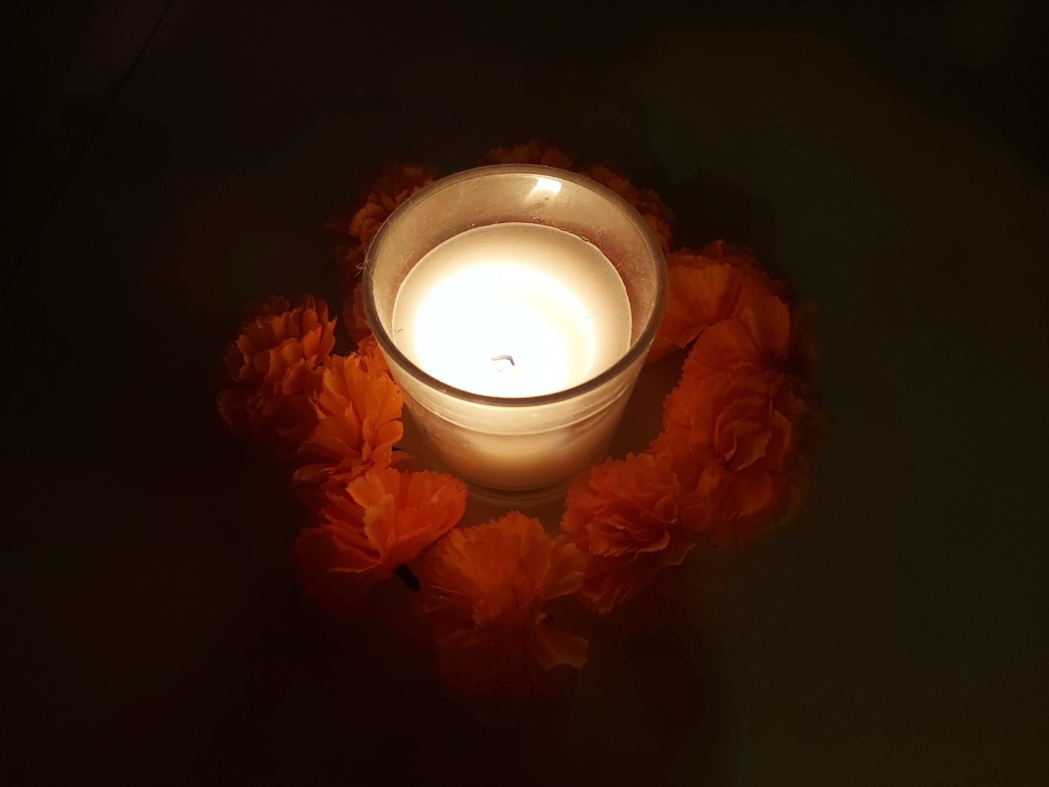 Z3N 50 pc Orange Marigold Flower Heads. Mexican Cempasuchil. Silk Artificial Flowers (Without stem)