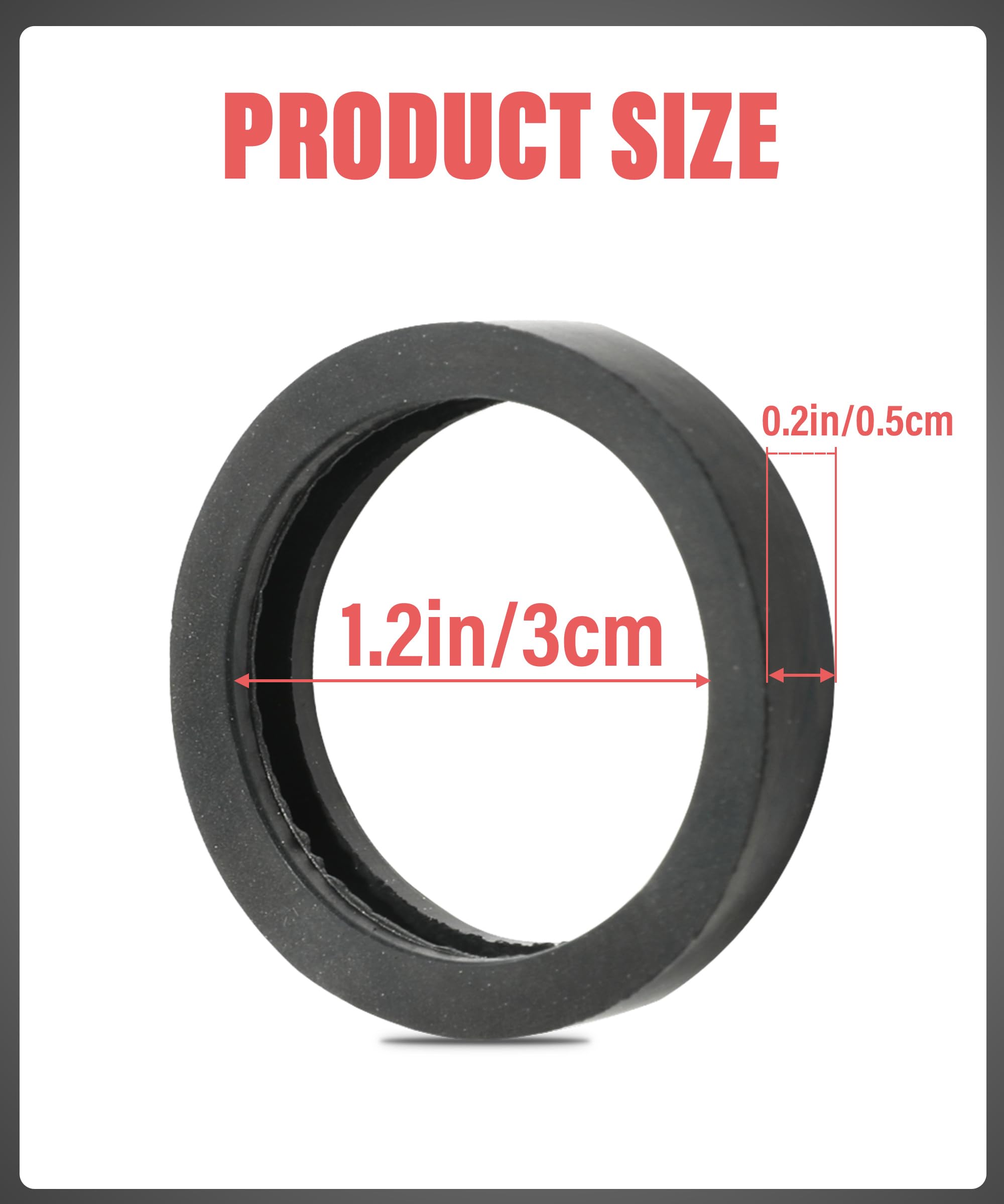 Zlirfy 10Pcs/6Pcs Gas Can Spout Gasket Seals,Gas Can Spout Gaskets Rubber Ring Can Gaskets,Universal Rubber Replacement Gasoline/Fuel Jug Washer Seals(6)