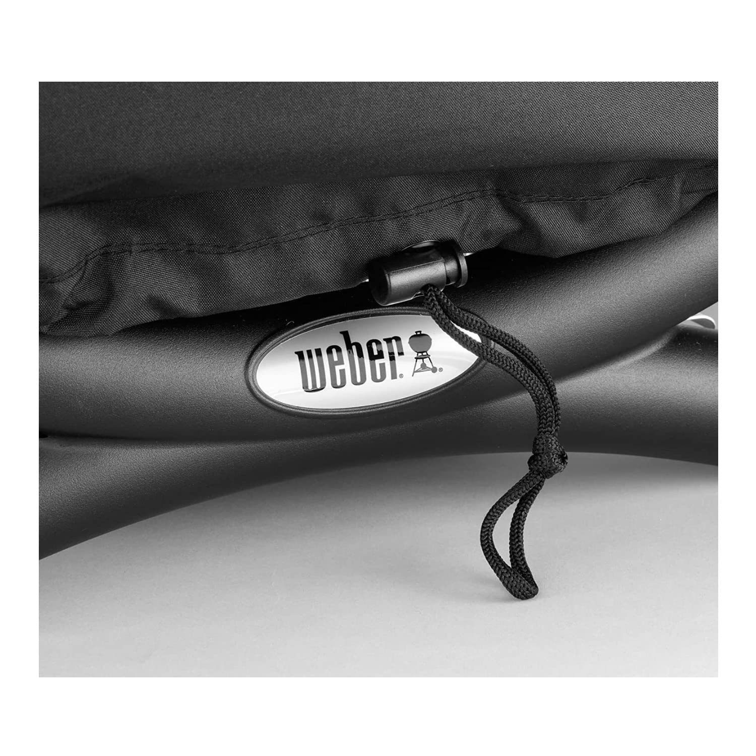 Weber Q 1200 Gas Grill (Blue) Bundle with Weber Grill Cover for Weber Q 100/1000 Series (2 Items)